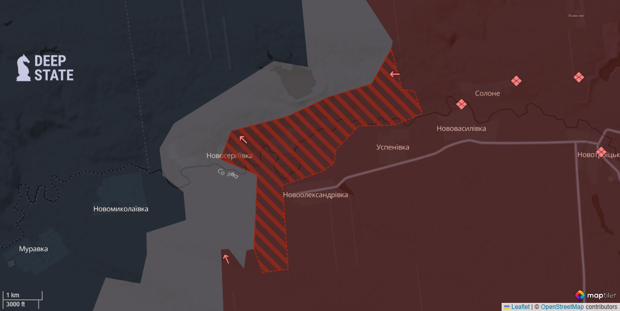 Росіяни захопили Коптєве та просунулись у Торецьку. Оновлена мапа DeepState